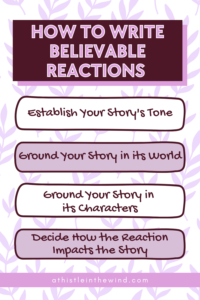 A Writer's Guide to Writing Emotions in Fiction | A Thistle in the Wind