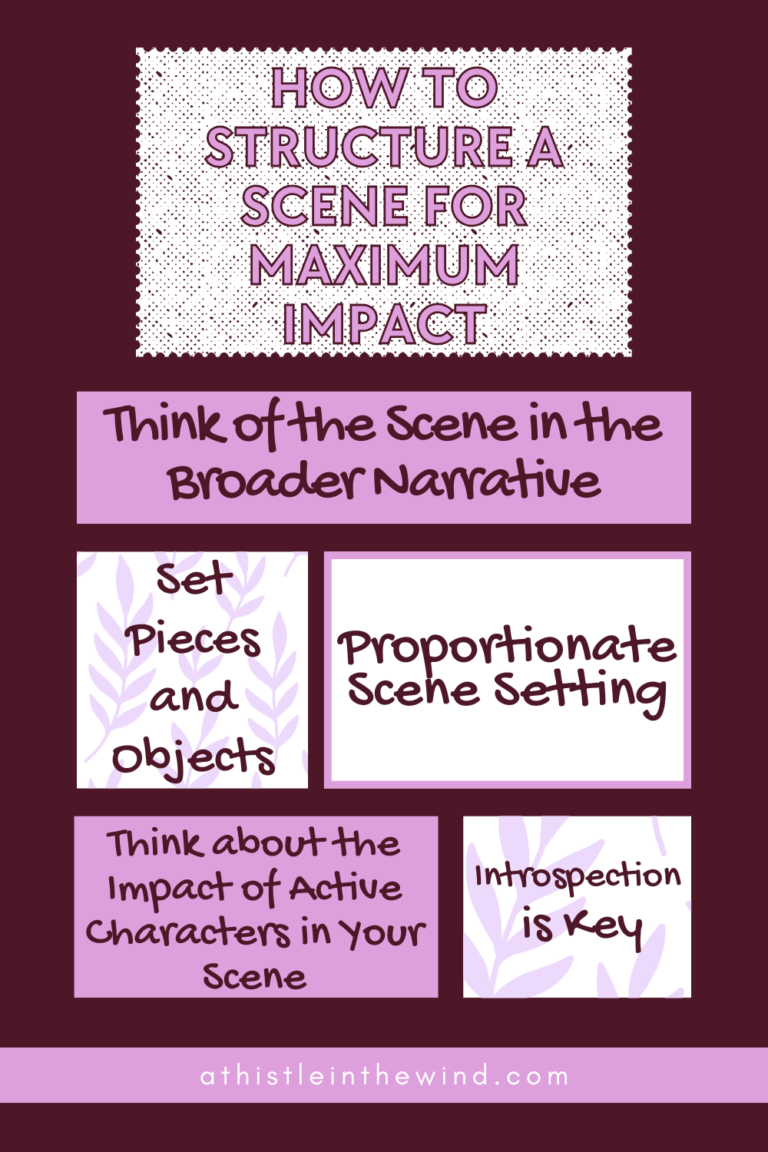 How to Write the Perfect Scene: A Writer's Guide | A Thistle in the Wind