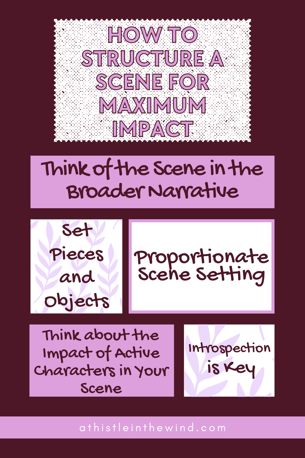 How to Write the Perfect Scene: A Writer's Guide | A Thistle in the Wind