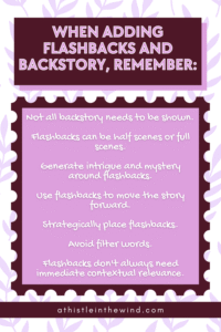 How to Write Flashbacks and Backstory That Enhance Your Story